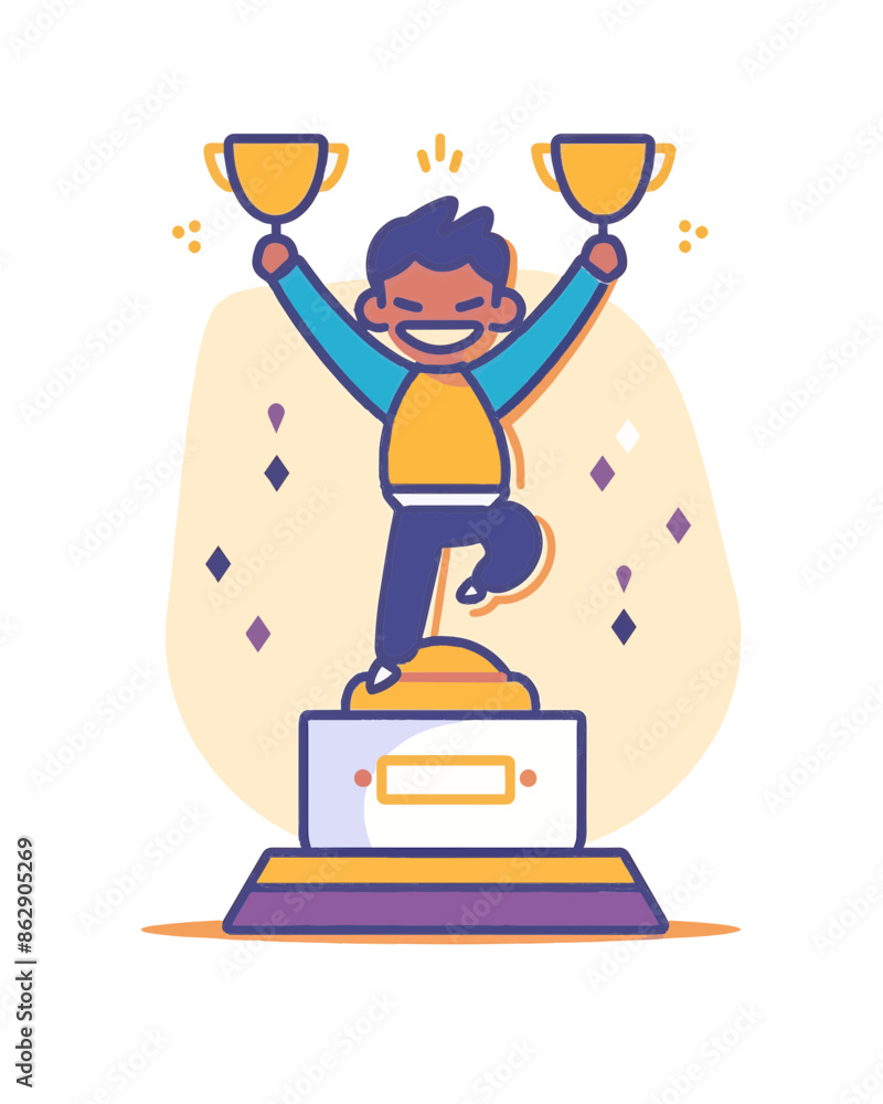 double champ boy celebration congratulations successful completion ...