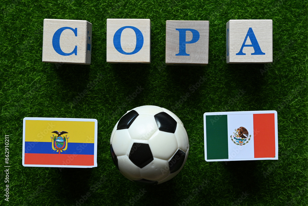 Flags of the participating teams of the America's Cup Soccer Group B ...