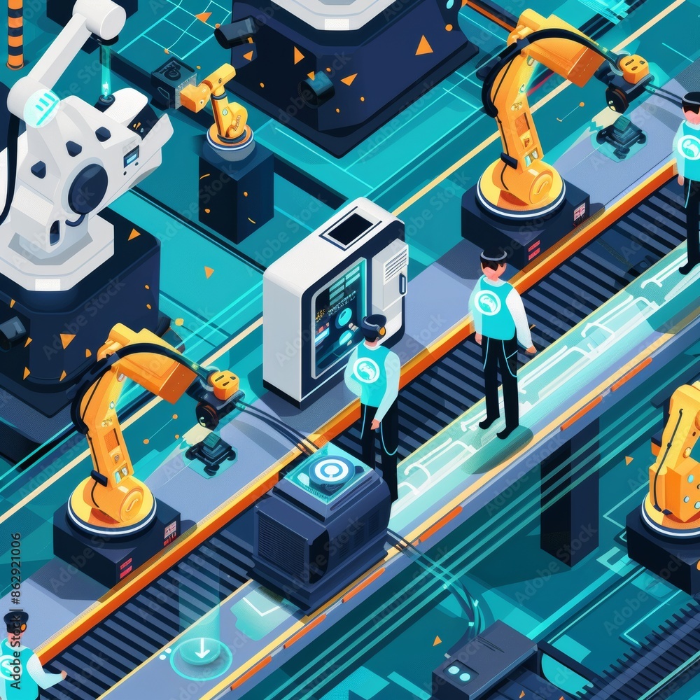 Smart Factory Operators: Operators in a smart factory where IoT devices ...