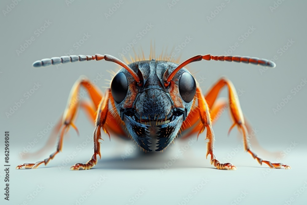 A terrifying illustration of an insect named Fire Ant that comes with ...