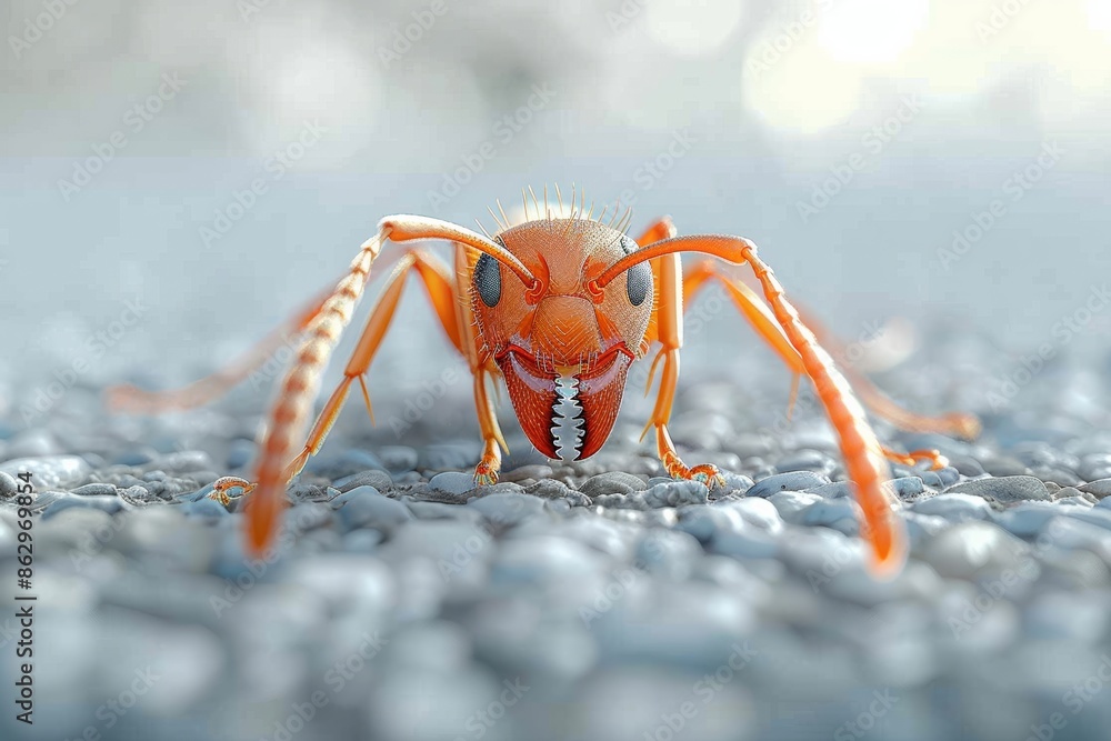 A terrifying illustration of an insect named Fire Ant that comes with ...