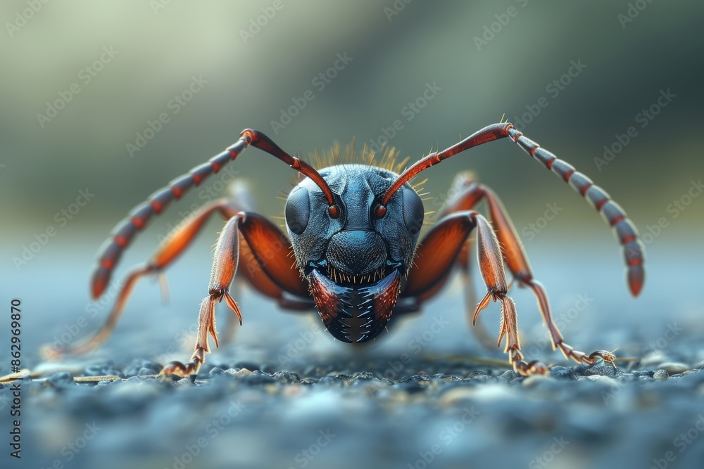 A terrifying illustration of an insect named Fire Ant that comes with ...