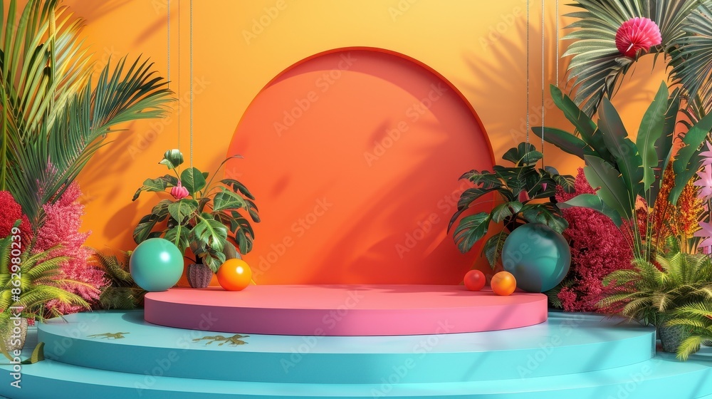 Cute 3D Blender of a beautifully decorated stage for the Edinburgh ...