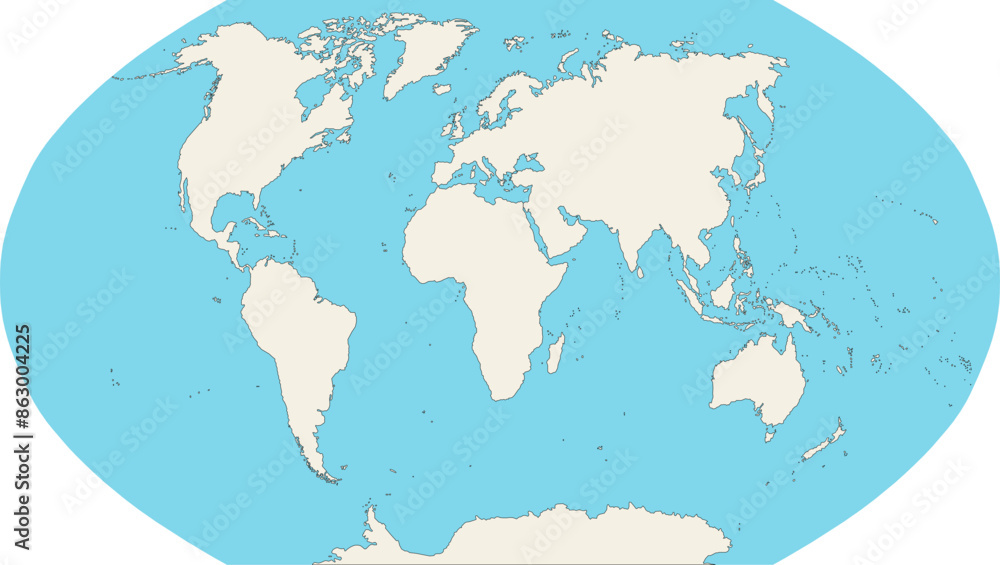 World map on blue (round and svg) Stock Vector | Adobe Stock