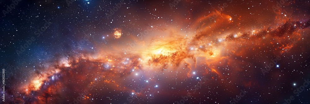 Enchanting Cosmic Vista: A Stellar Journey Through the Star-Studded ...