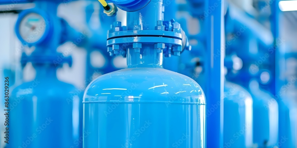 Simplified Industrial Water Filtration Process Diagram. Concept ...