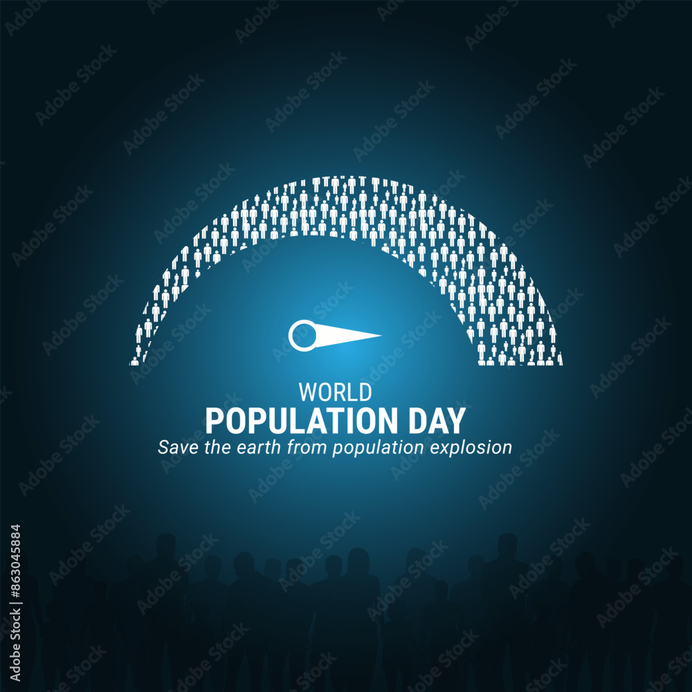 Vector illustration of World Population Day Concept, 11 July ...
