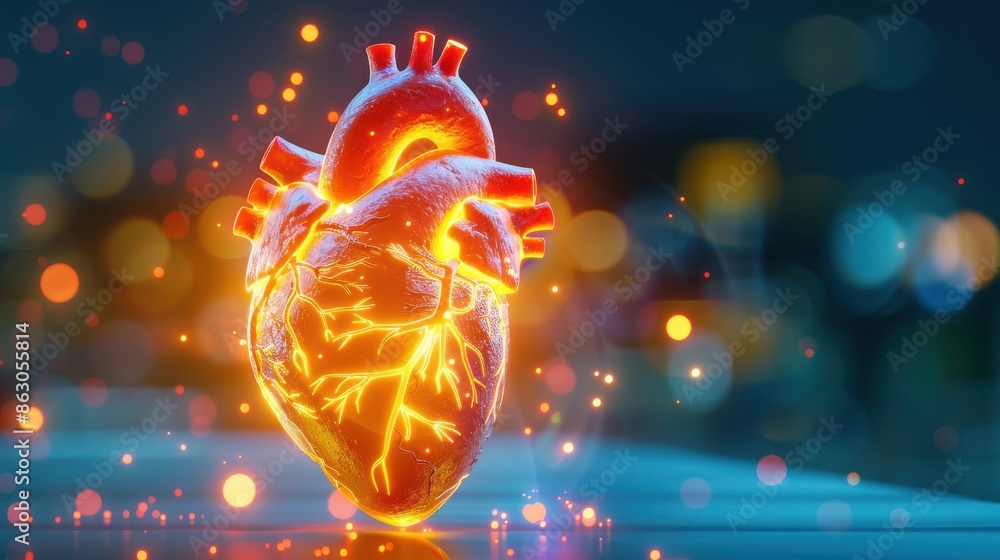 Individual experiencing severe chest pain, heart attack symptom ...