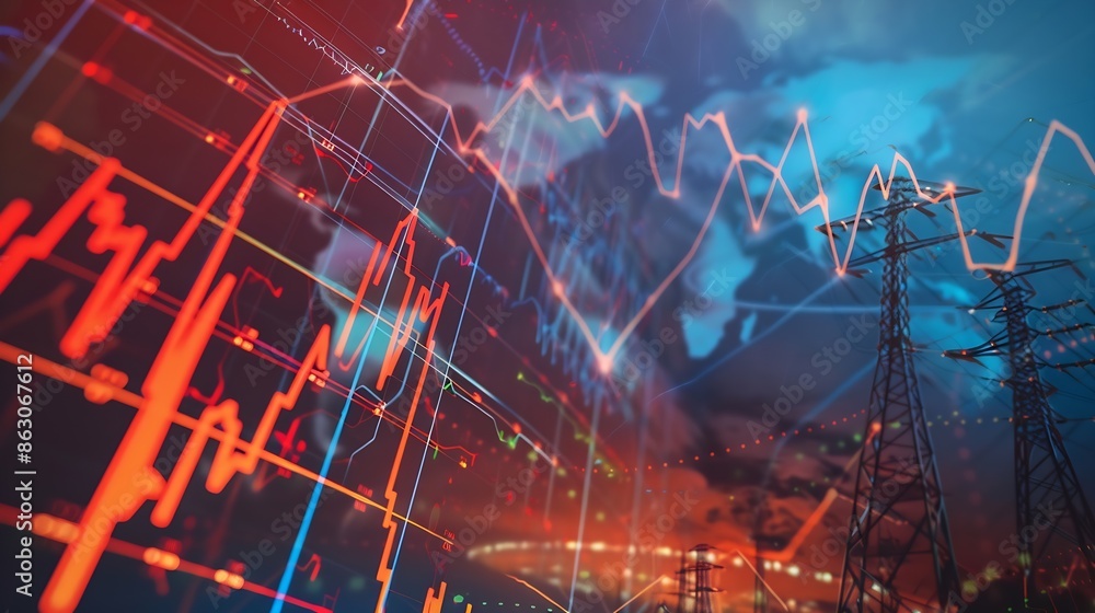 World Energy crisis power price spike caused by surging demand graphics ...