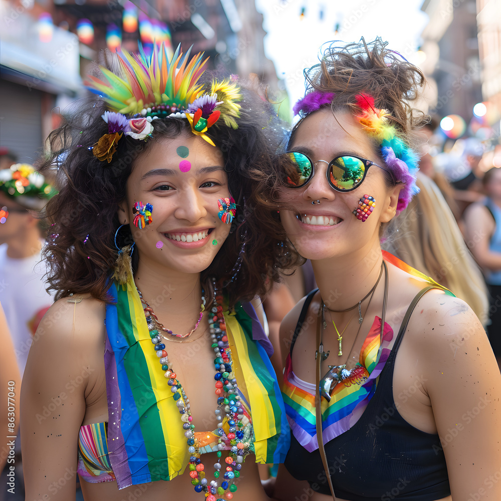 Pride Parade celebrations are in full swing, the streets alive with ...