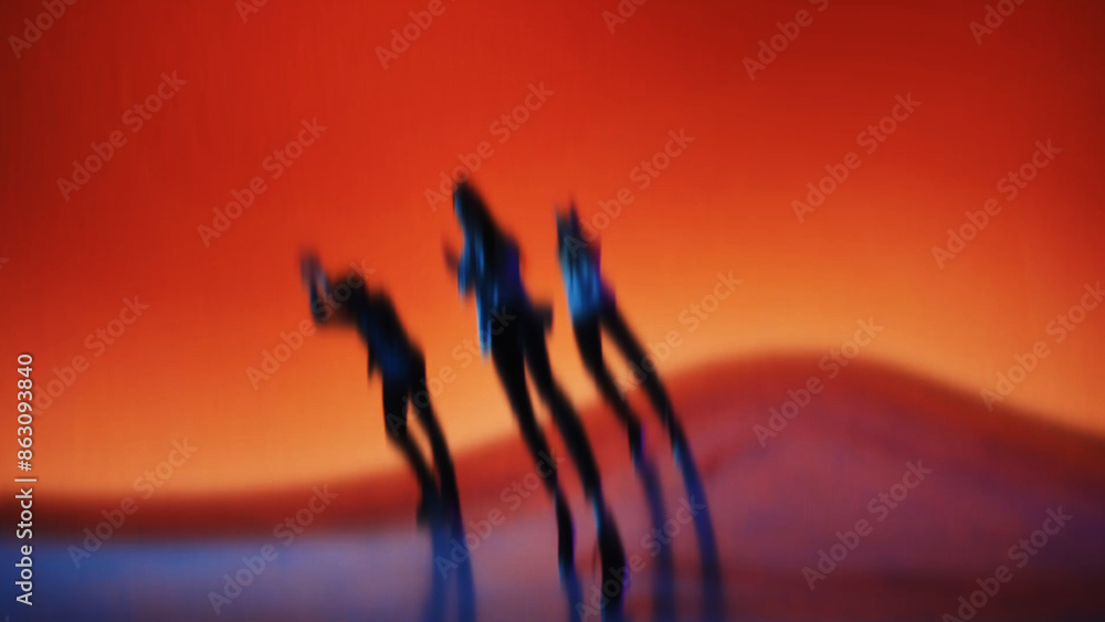 Bulge Push Transitions Stock Template | Adobe Stock