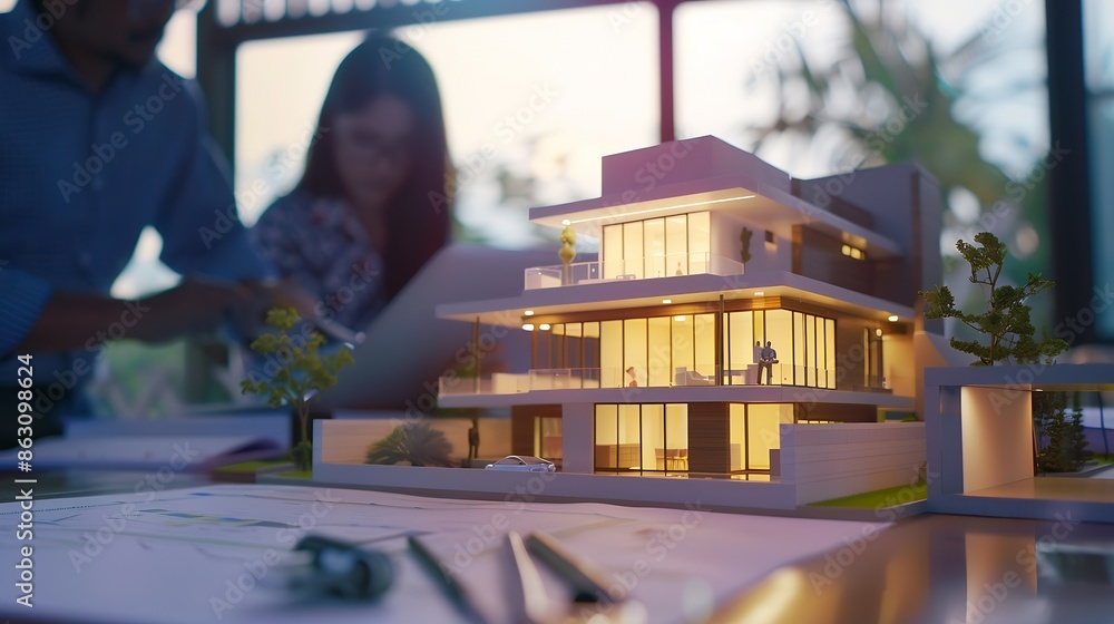 Concepts Architecture and engineer Engineering Design Planning Businessman and architech meeting ...