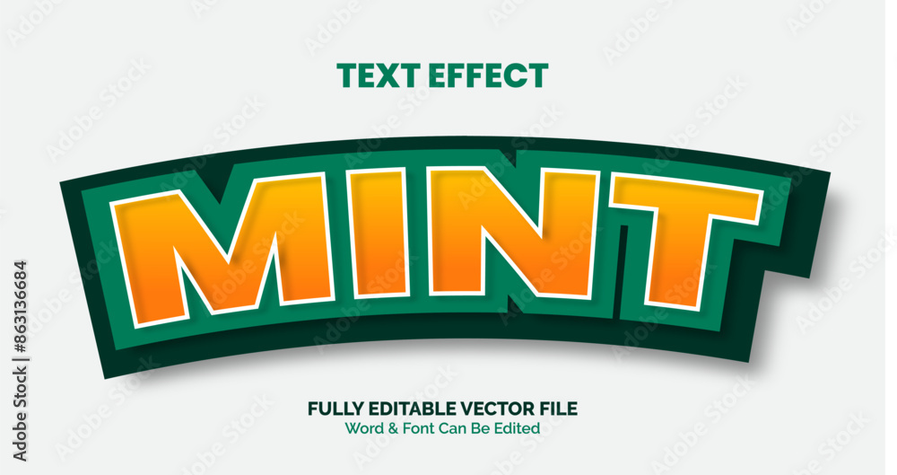 Modern Editable Text Effect Vibrant Modern Color Shiny Text Style
