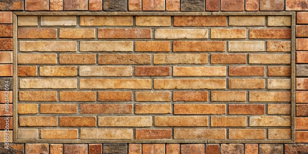 Rectangular geometric pattern of a hard stone brick wall , muro de ...