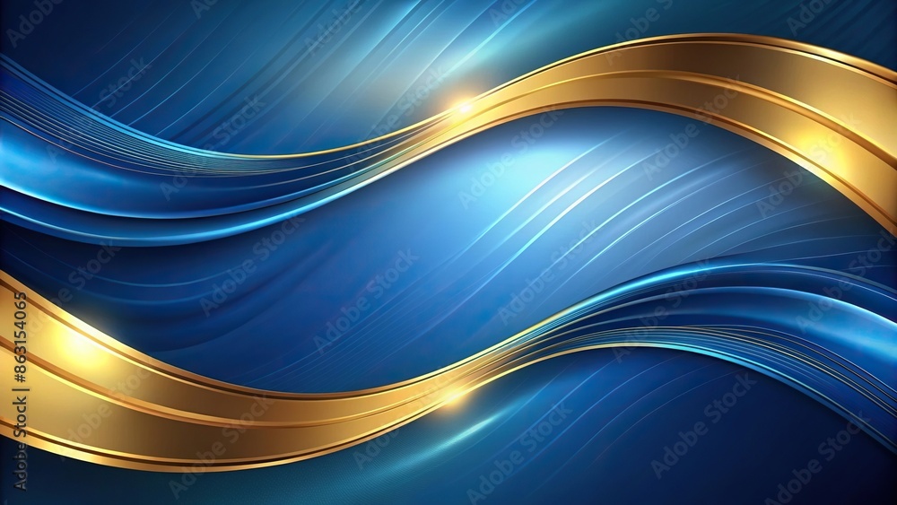 Blue and golden abstract background with a smooth tone , desktop ...