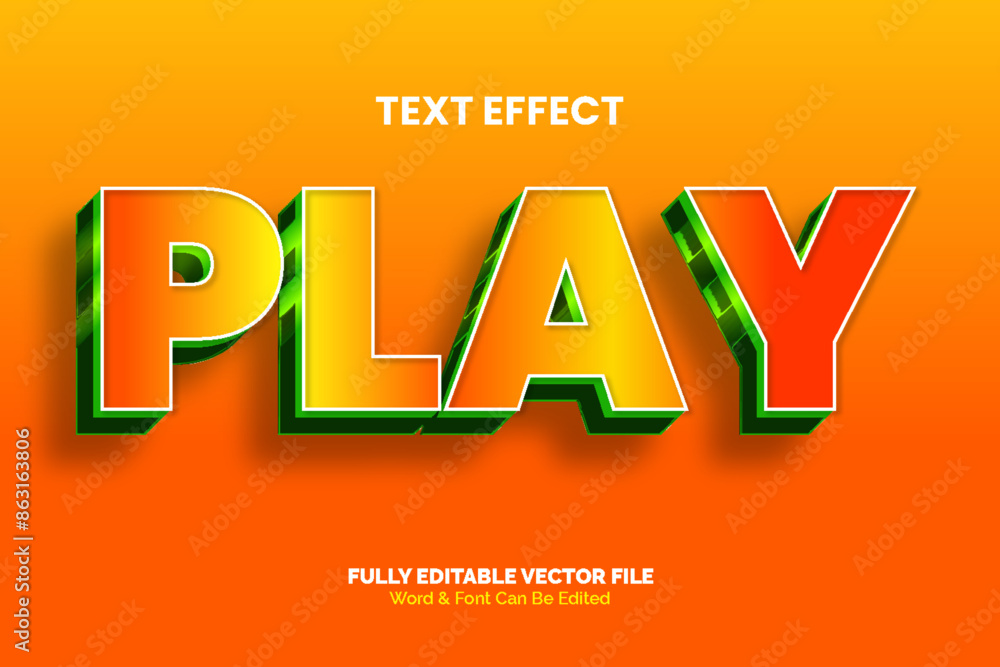 Modern Editable Text Effect Vibrant Modern Color Shiny Text Style
