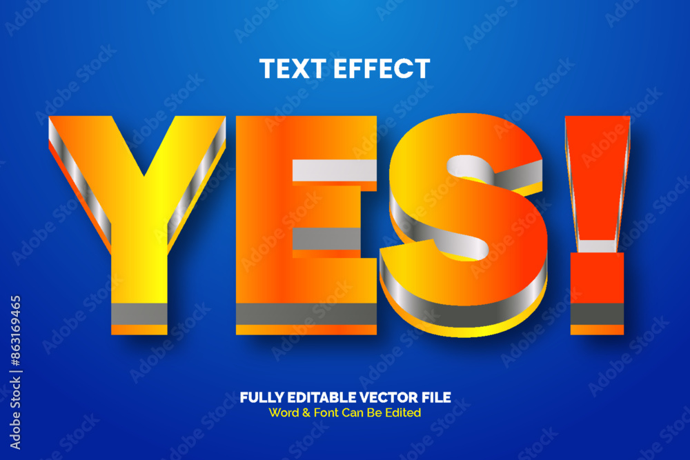 Modern Editable Text Effect Vibrant Modern Color Shiny Text Style