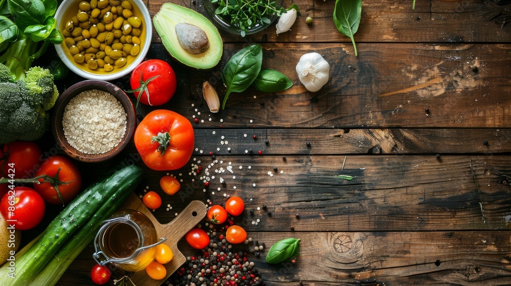 Rules for a Healthy Lifestyle with Proper Nutrition. Stock Photo ...