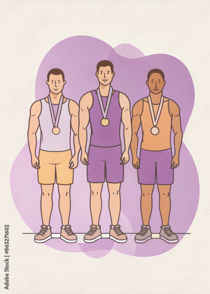 group of athletes, Olympic Games 2024, competition, sport, people ...