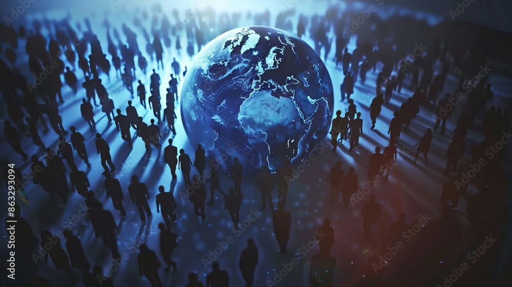 Mark World Population Day with a unique banner design showcasing a ...