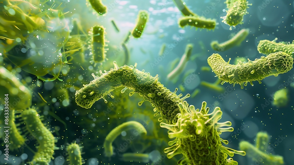 Bioremediation technique using microorganisms to clean up environmental ...