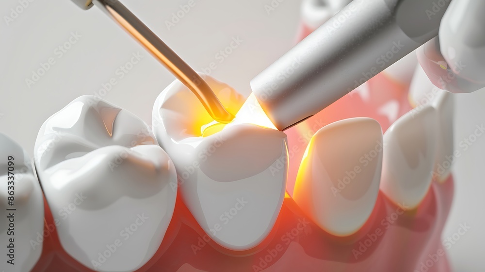 Dental caries detection device using laser fluorescence technology to ...