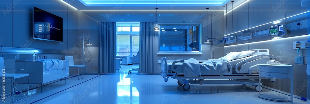 Hospital room equipped with ambient intelligence for patient comfort ...