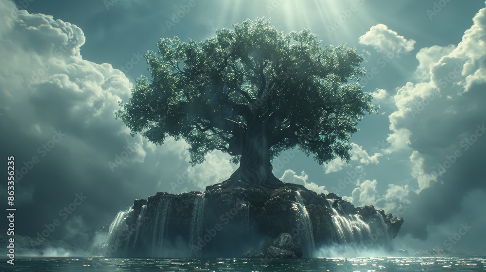 Norse mythology's yggdrasil is known as the tree of life Stock ...