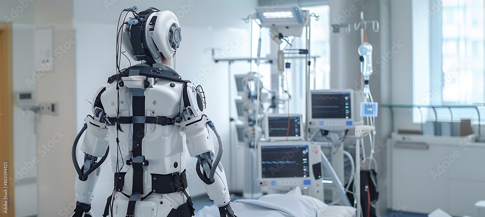 Wearable exoskeleton assisting healthcare workers with heavy lifting ...