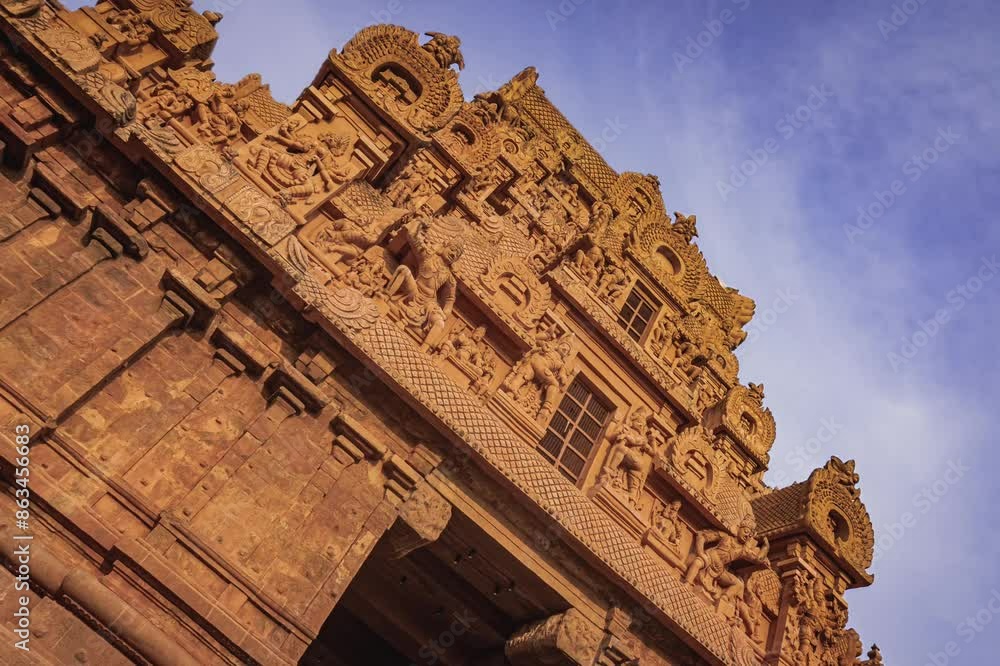 Cinematic Video - Tanjore Big Temple or Brihadeshwara Temple was built ...