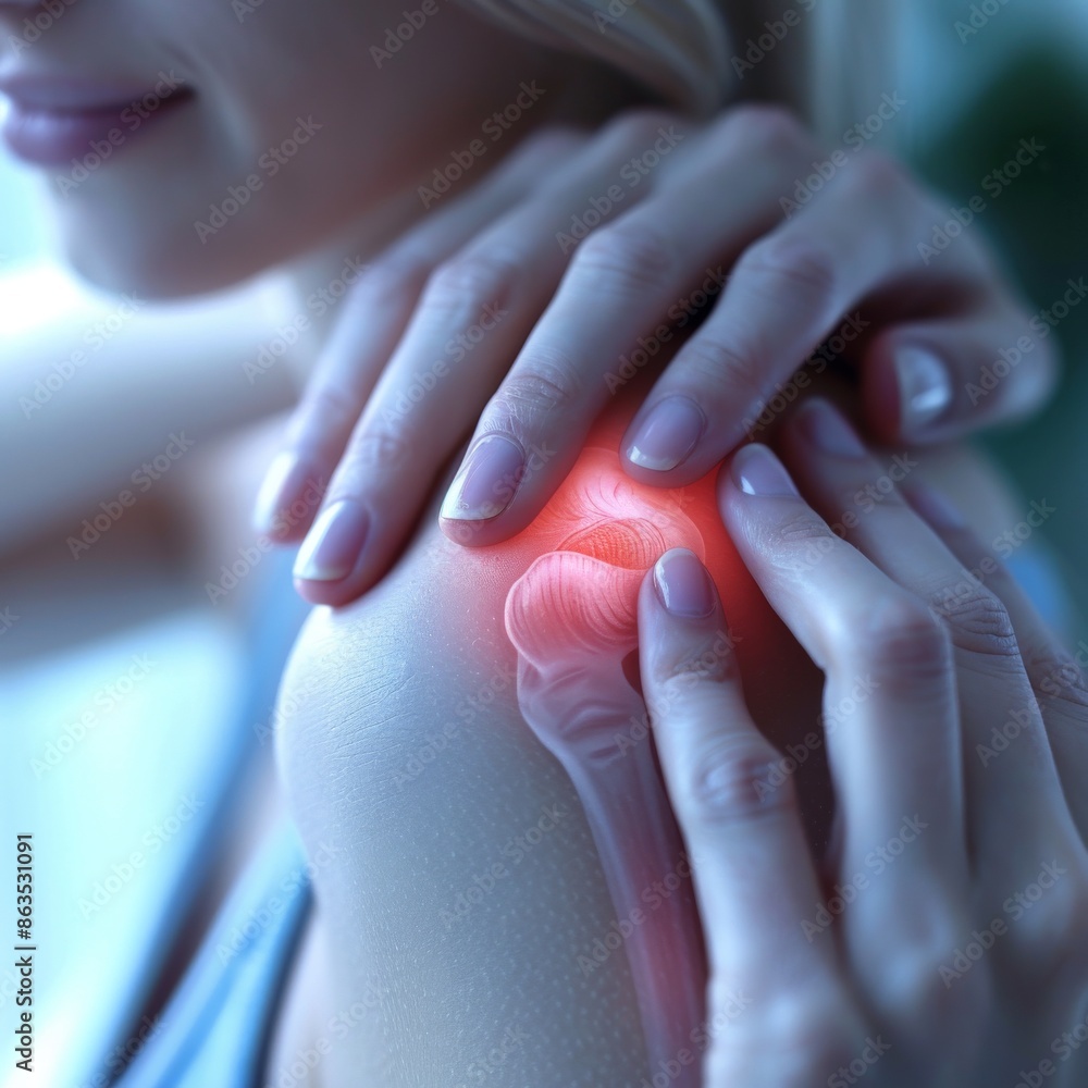 "Shoulder Joint Inflammation: Detailed Skeleton Illustration" "Medical ...