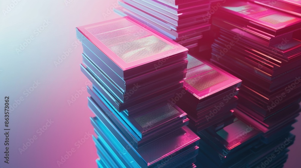 Stacks of VHS Tapes Retro Media Nostalgia 80s Stock Illustration ...