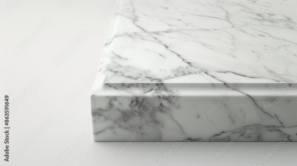 Polished Precision: Carrara Marble Slab Edge - Thickness and Glossy ...