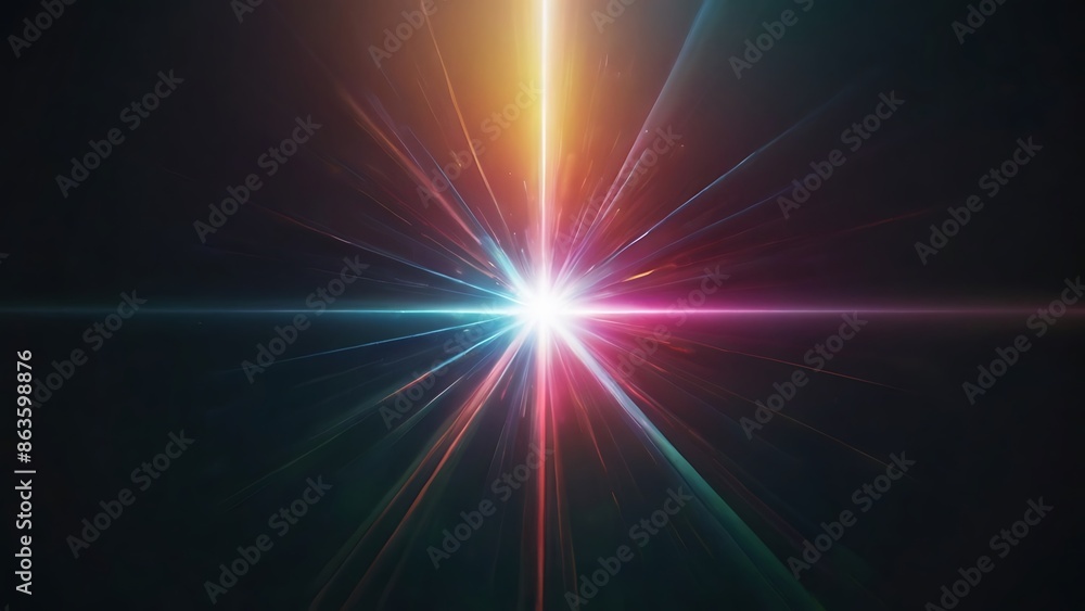 heavy lens flare light leak chromatic aberration overlay effect ...