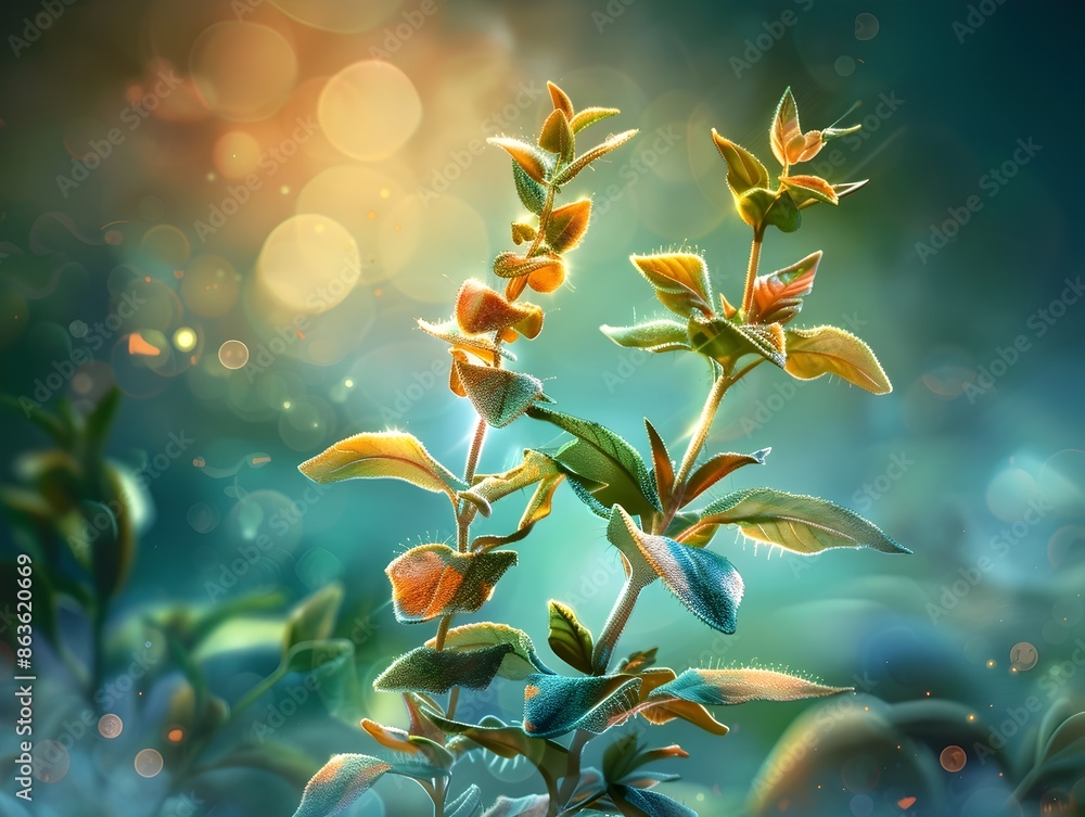 Resilient Sage Plant Thriving Amidst Bagworm Infestation in Natural ...