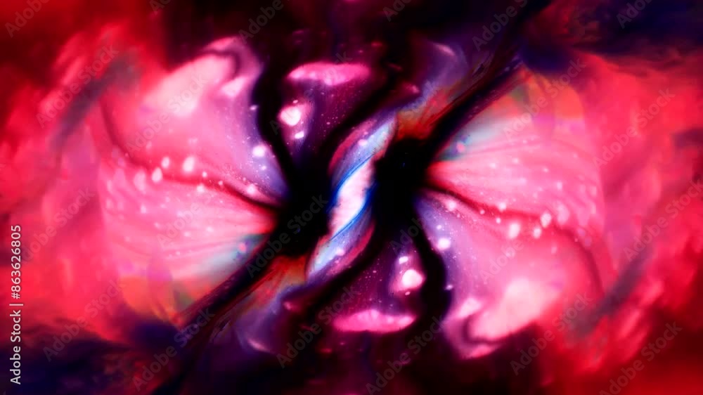 purple cosmic dynamic wave morphing and changing forms abstract art ...