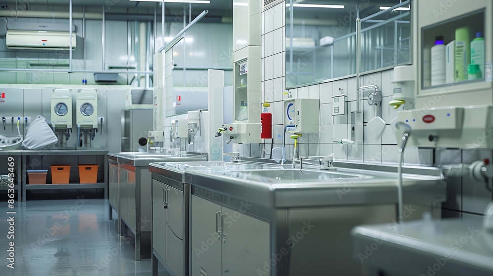 Safety First Emergency Eyewash and Shower Station in Modern Lab Setting ...