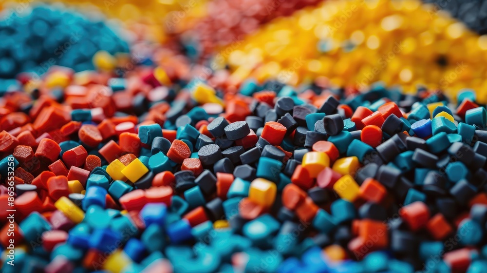 Polymer master batch granules for creating plastic company banners ...