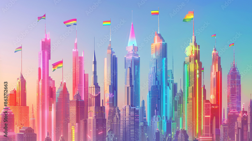 The Pride Flag has been redesigned to look like a collection of ...