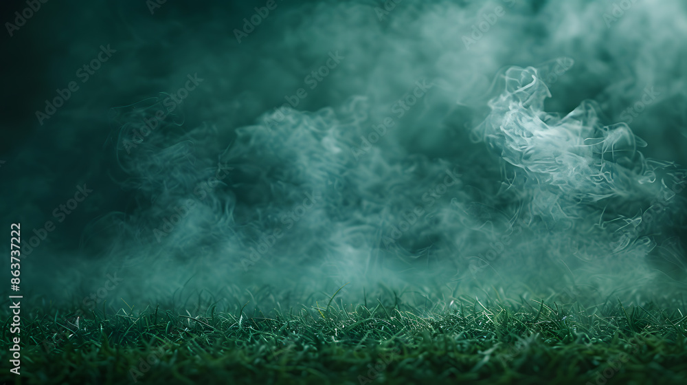 smoke grass green background dark ground light smell toxic black bad ...
