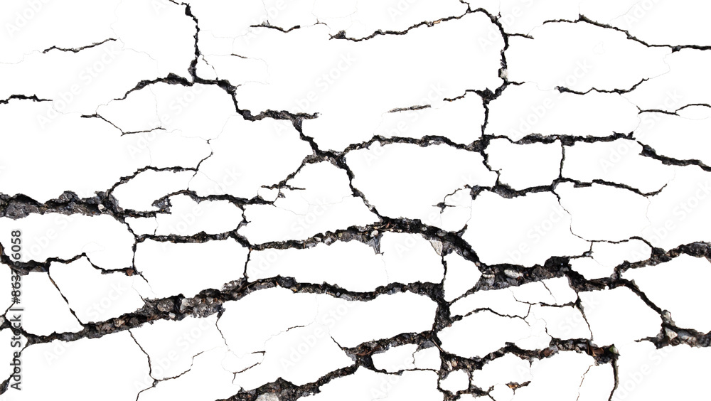 PNG Arid natural ground. Dry surface. Cracks in outdoor areas according ...