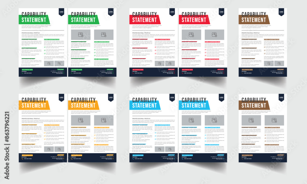 Technical Data Sheet layout template. Product Catalogue & modern a4 ...