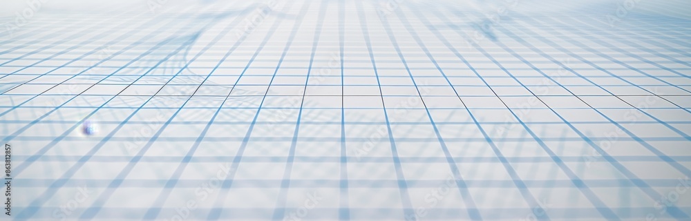 A blue triangular grid pattern on a paper mesh background. Seamless ...