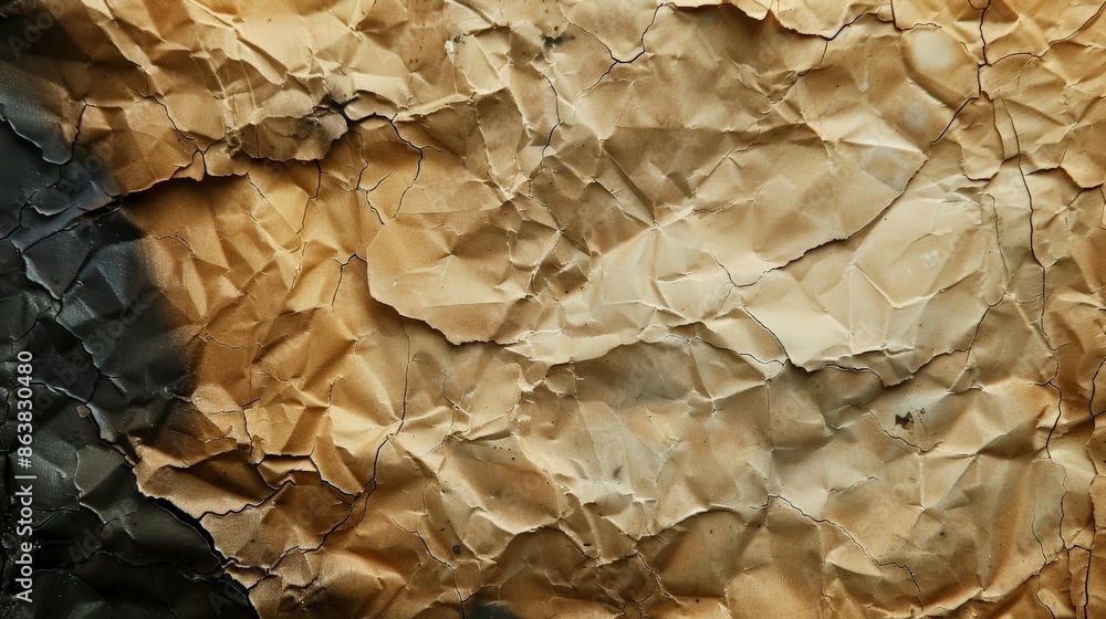 Paper texture with burnt edges and char marks for a dramatic effect ...