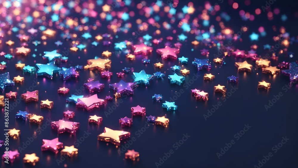 Pixel sparkling stars seamless border. Trendy modern retro 90s 8bit game style glitter graphic ...