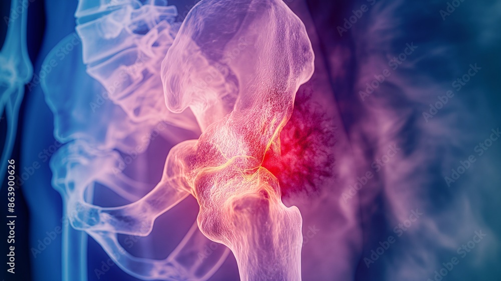 Foto de High-resolution X-ray showing a lytic lesion in the bone ...