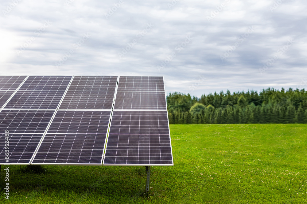 Solar panels at the private house. Technologies collecting electricity ...