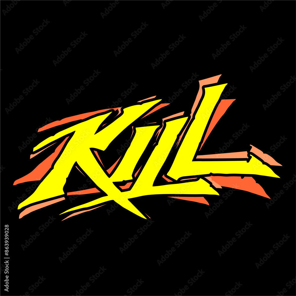 vector artwork illustration typography lettering text graffiti. Can be ...