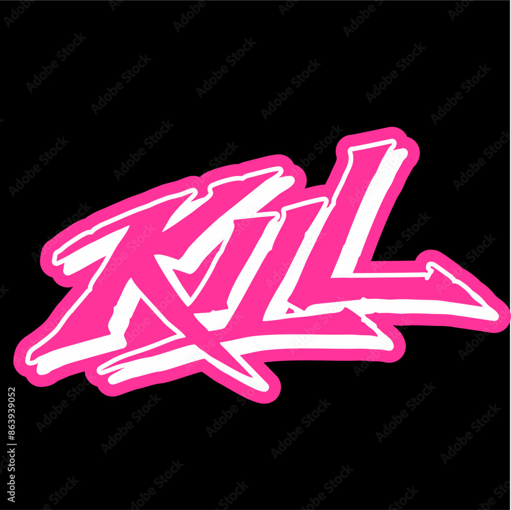 vector artwork illustration typography lettering text graffiti. Can be ...