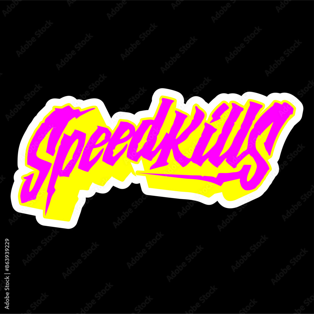 vector artwork illustration typography lettering text graffiti. Can be ...